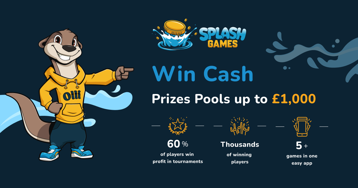 Splash Games - Win Real Money Playing Skill Games | Download UK Mobile App